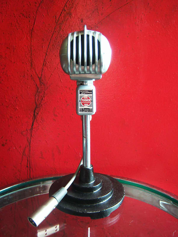 Vintage 1950's Turner 33D dynamic microphone High Z harp mic | Reverb