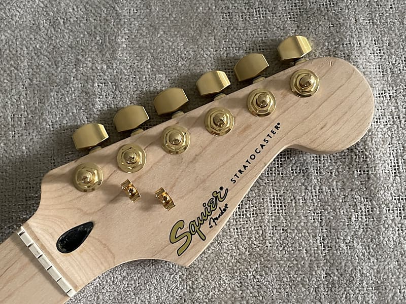 2018 Squier Deluxe Stratocaster Loaded Maple Neck Upgraded | Reverb
