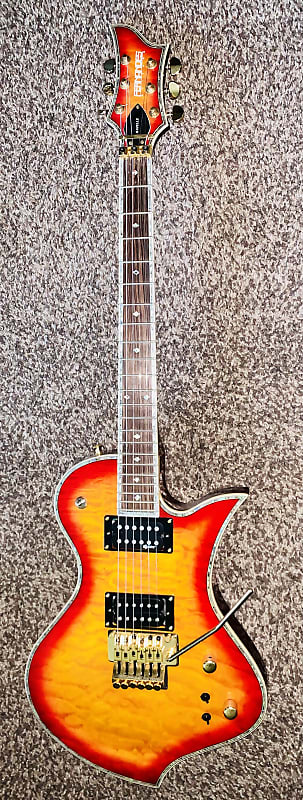 Fernandes Ravelle Elite Cherry Sunburst w/Sustainer Floyd | Reverb