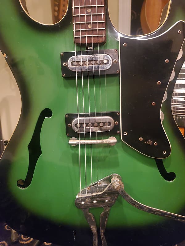 No Name Mosrite Microfrets Japanese COPY Electric Hollow Body | Reverb