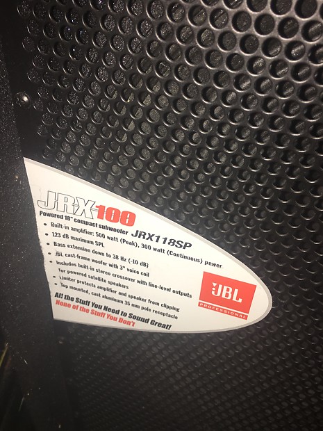 JBL JRX 100 powered subwoofer 2010 | Reverb