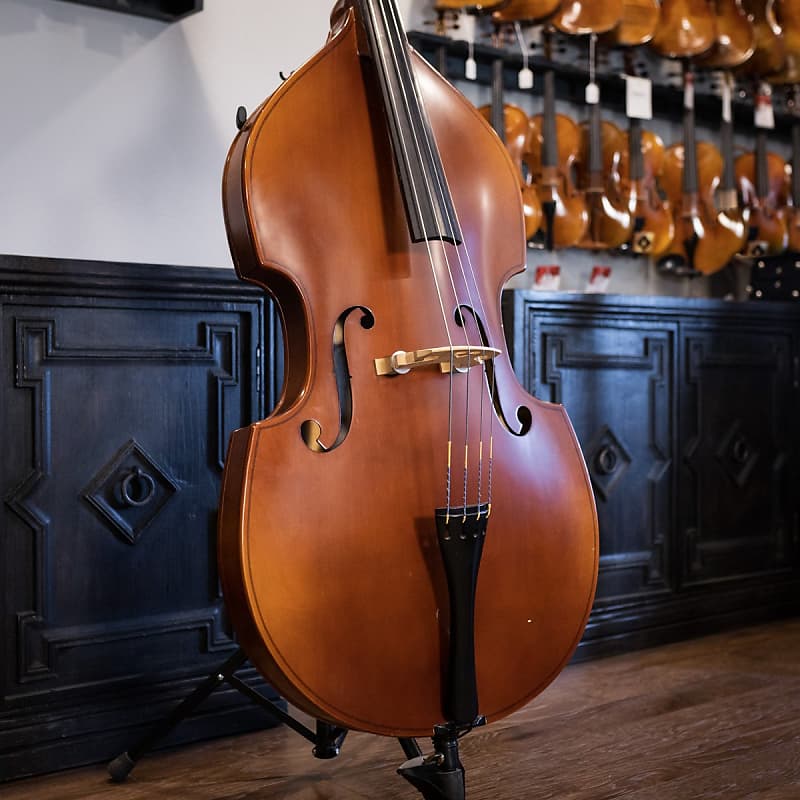 Knilling Thinline Upright Bass w/Gig Bag - Floor Demo Model | Reverb