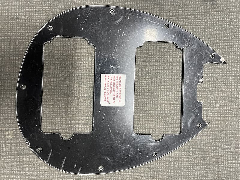 Chandler Black 3-ply pickguard for MM Sterling HH 5 String | Reverb