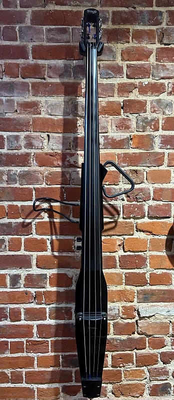 Stagg EDB 3/4 Upright Electric Bass - Black, Inc Bag | Reverb