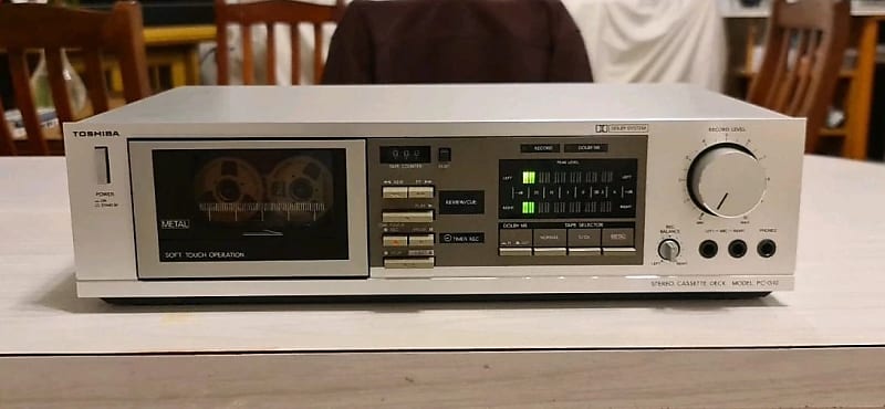 VINTAGE TOSHIBA CASSETTE TAPE DECK PLAYER/RECORDER/METAL/MADE | Reverb