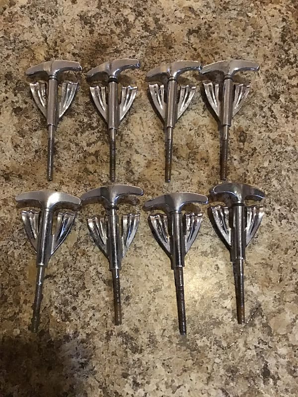 8 Sets Vintage 60s-70s Ludwig Tension Rods T-Rods and Claws | Reverb