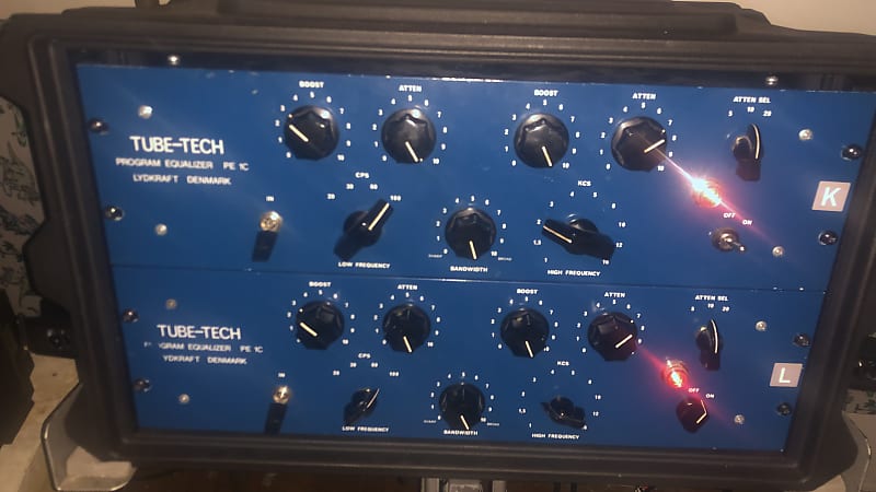 PAIR of Tube-Tech PE 1C Program Equalizers 2010s - Blue | Reverb