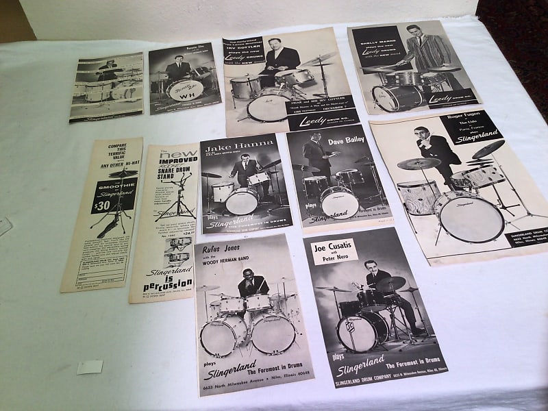 Slingerland And Leedy 1 Page Drum Ads.. 11 In Total …1960’s | Reverb