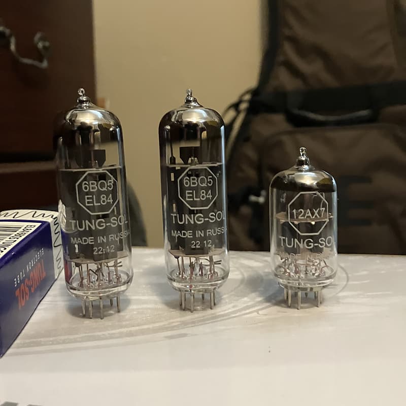 Tung-Sol EL84 Power Tube Matched Pair and 12AX7 Preamp Tube - | Reverb