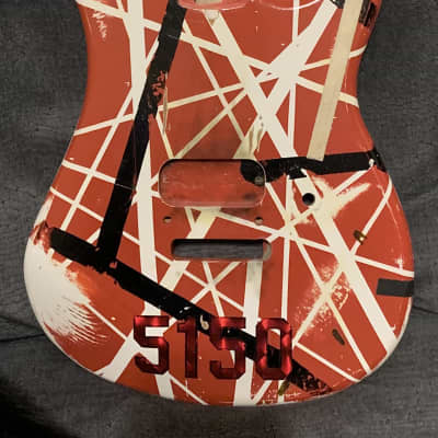 PAINTED & RELIC’ED 5150 PROJECT GUITAR PARTS: BODY (DIVEBOMB) | Reverb
