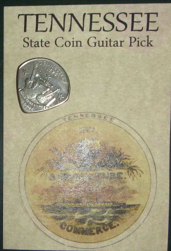 Master Artisan Guitar Picks Tennessee State Coin Pick 2002 | Reverb