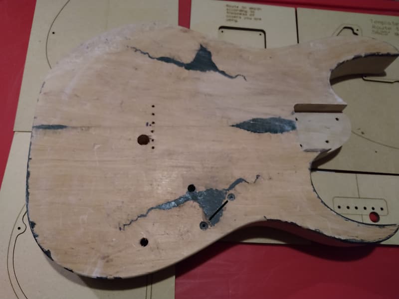 Variax Ibanez Body 2000's - Wood Template Line 6 fixed bridge | Reverb