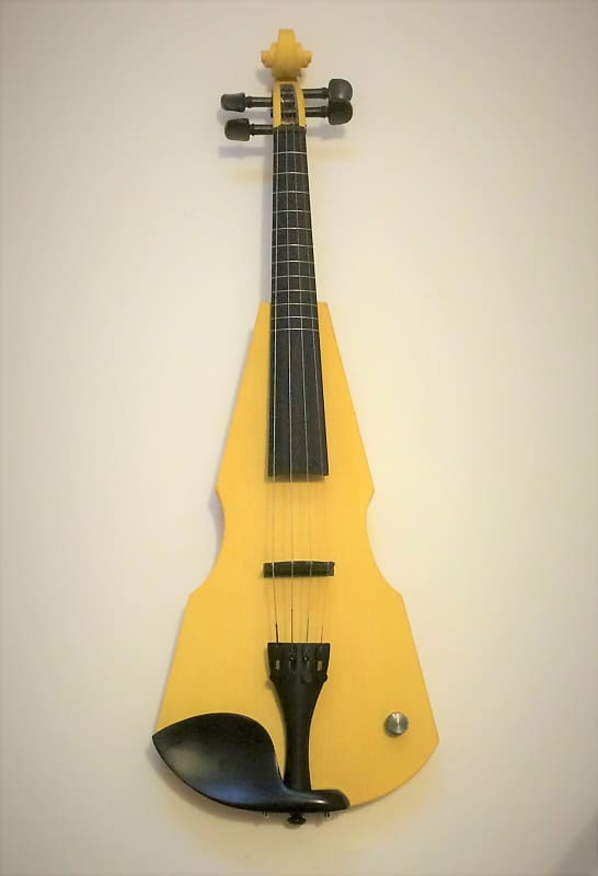 Violin. Eye catching yellow. Semi acoustic / electric with | Reverb