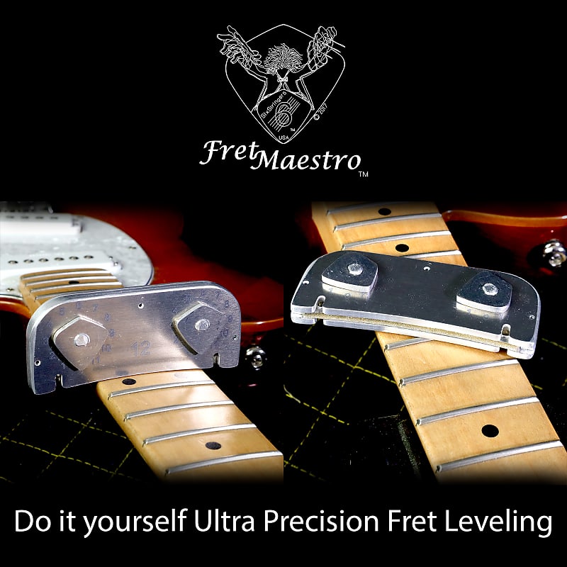 Fret Level File "FretMaestro" Pro for 10" radius frets | Reverb UK