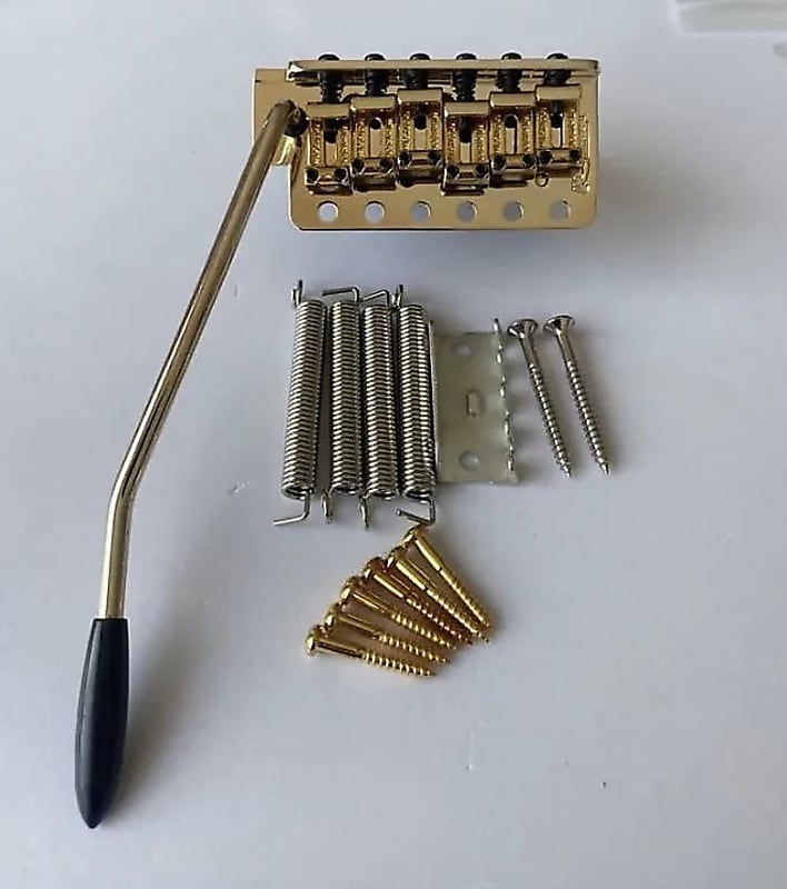 Wilkinson Stratocaster Strat Style Gold Vintage Bridge | Reverb