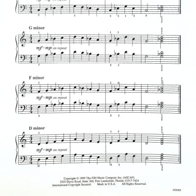 Minor 5-finger Patterns - Achievement Skill Sheet No. 2 | Reverb