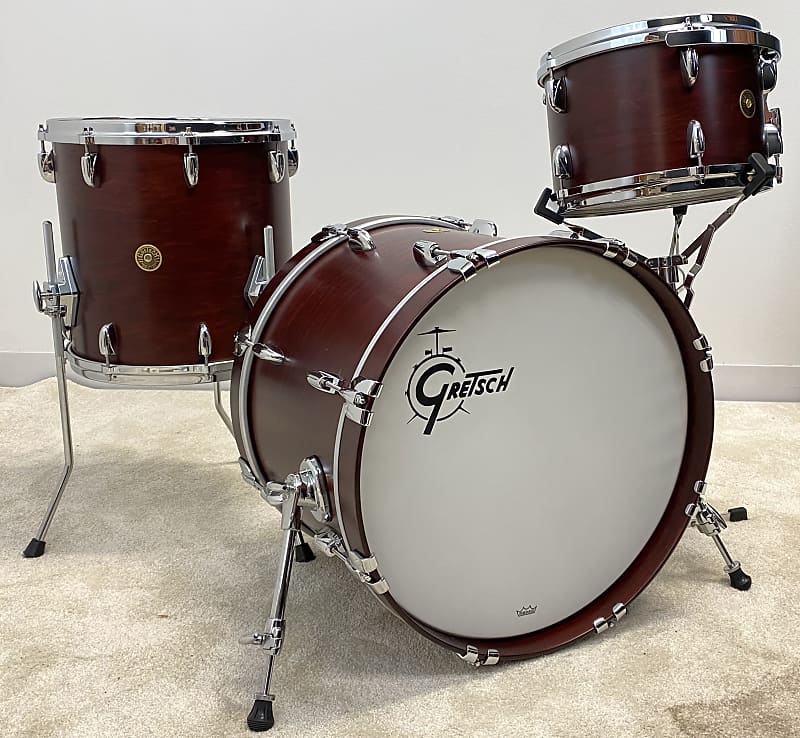 Gretsch 20/12/14" USA Custom Drum Set - Satin Walnut | Reverb Canada