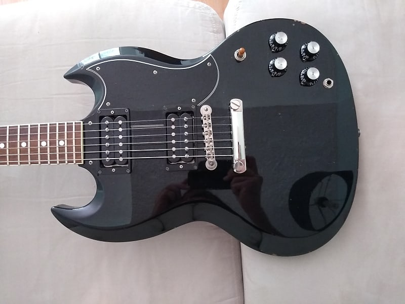 Greco SS600 SG 1985 - Black On Black | Reverb