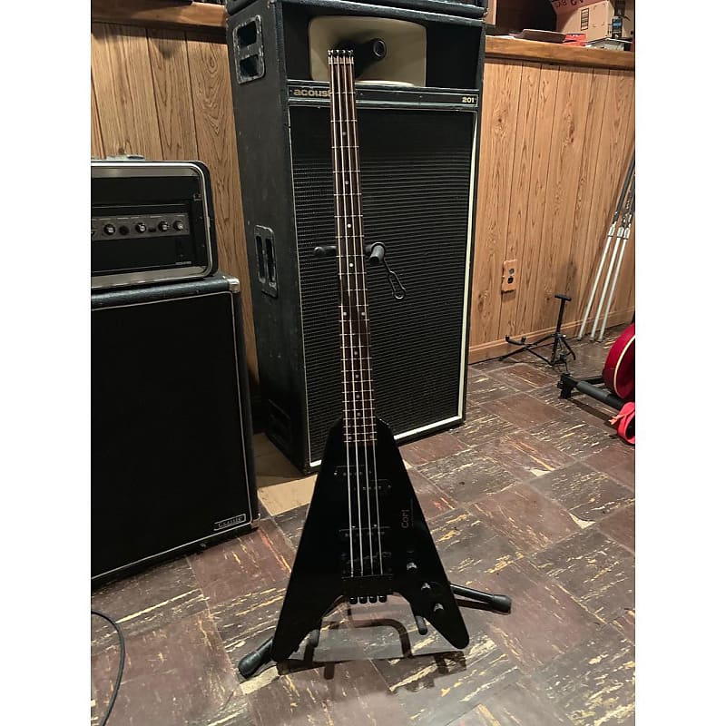 Cort Headless Flying V 80s Black | Reverb