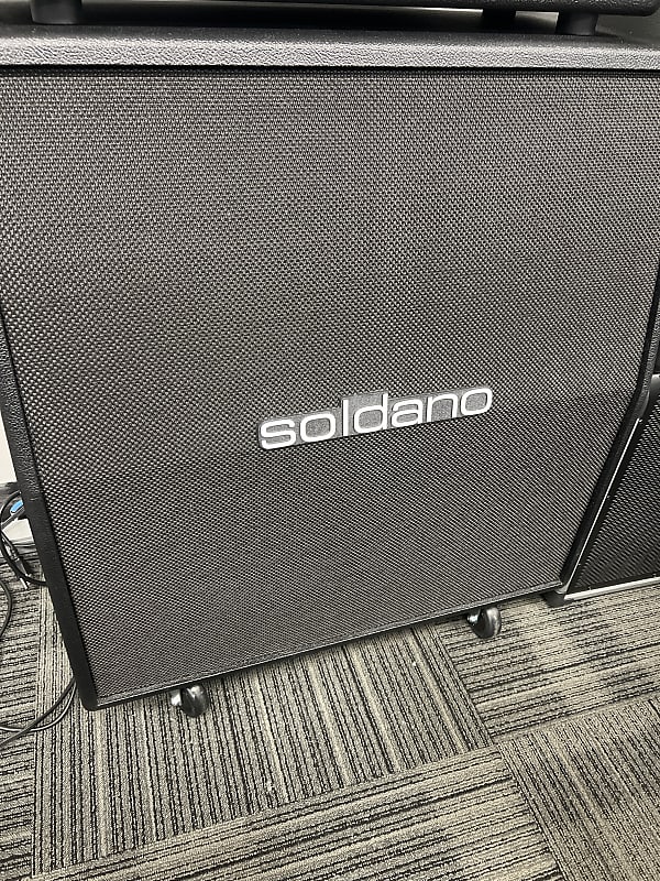 Soldano 4x12 angled speaker cabinet Black | Reverb