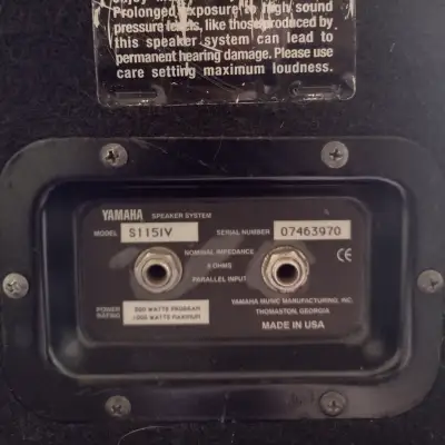 Yamaha S115IV 2000's Black | Reverb