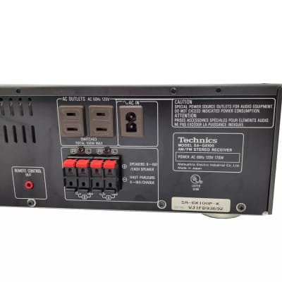 Vintage Technics SA-GX100 AM/FM Quartz Synthesizer Receiver | Reverb