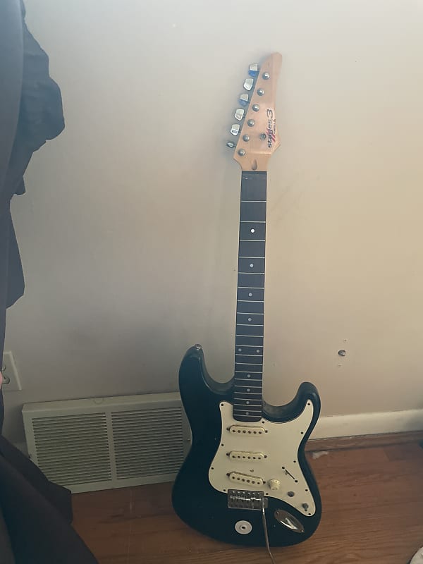 Samick Stratocaster stage 3 Black and white | Reverb