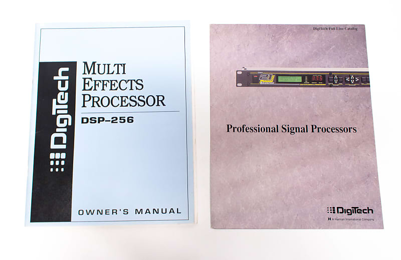 Digitech DSP-256 Multi Effects Processor Owners Manual | Reverb