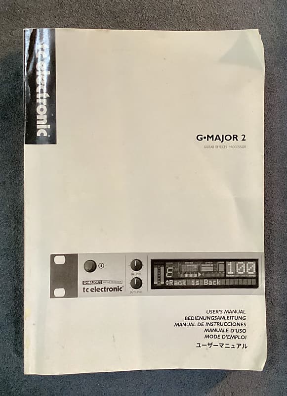 TC Electronic G Major 2 Manual | Reverb