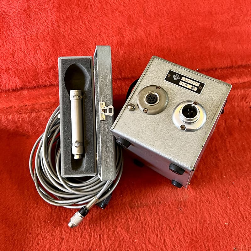 Telefunken M-221b tube microphone c 1950’s - Nickel schoeps | Reverb