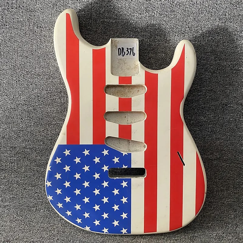 American Flag SSS Stratocaster Strat Style Guitar Body | Reverb