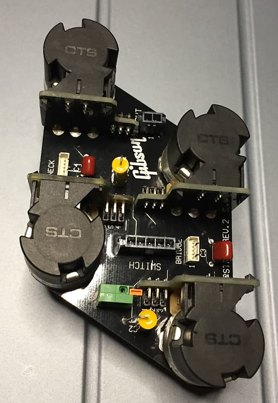 Gibson Les Paul PCB Pots board; 4 CTS push pull, Quick | Reverb