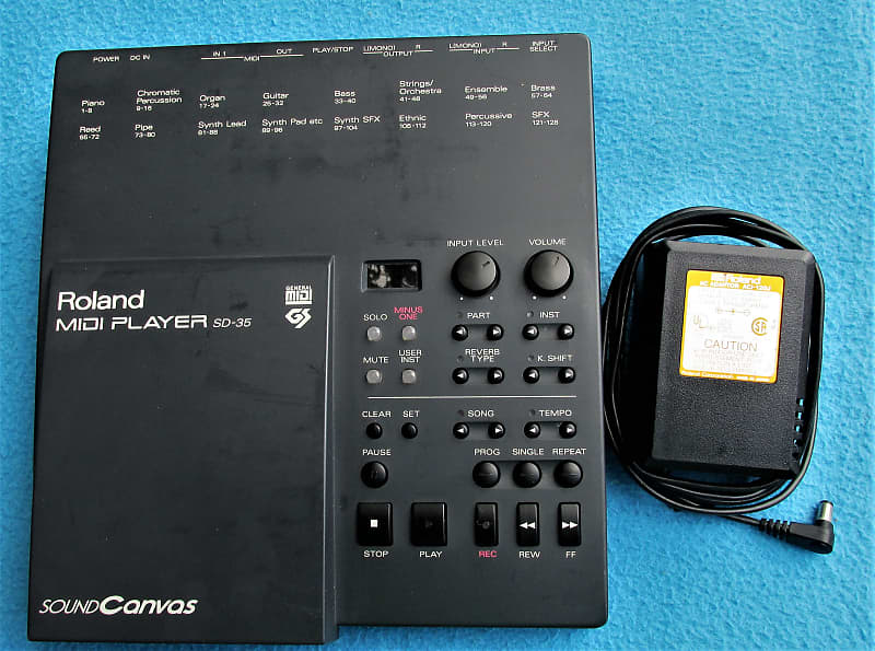 Roland Sound Canvas SD-35 Midi Player w Roland ACI-120j | Reverb