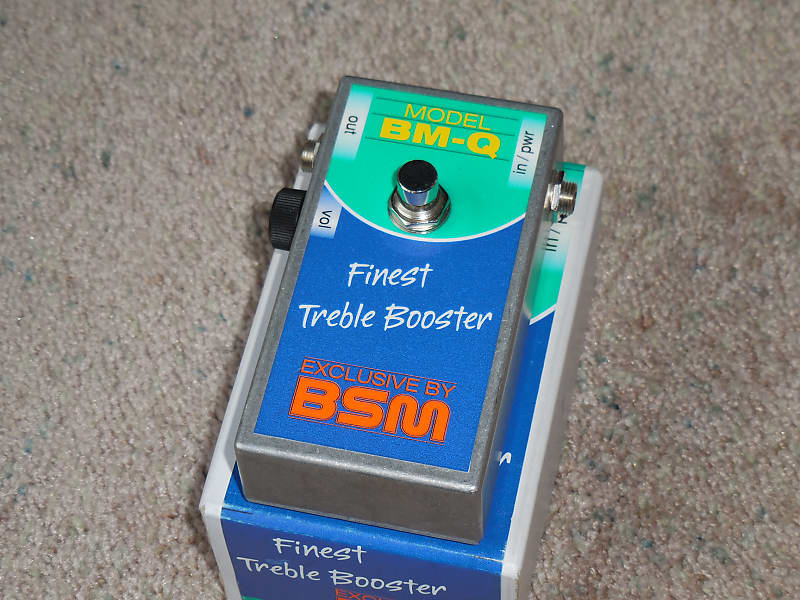 BSM Finest BM-Q treble booster w/box | Reverb