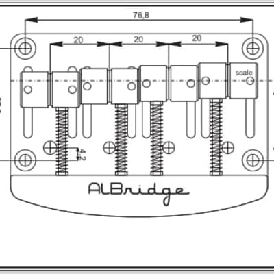 AlBridge Parts S420Q Direct Replacement Bridge | Reverb Deutschland