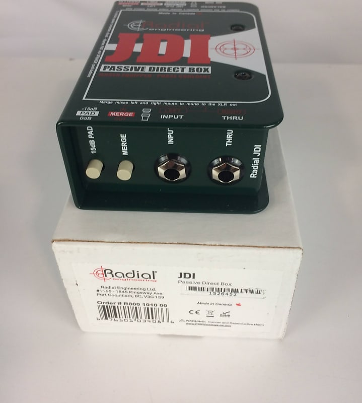 Radial JDI Mk3 Passive Direct DI Box | Reverb