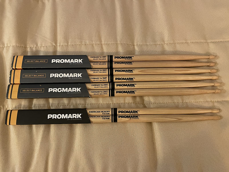 Pro-Mark Forward 7A classic 7A multi pack Hickory wood tip | Reverb