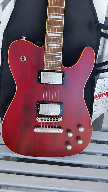 fender Squire - Set neck tele - red | Reverb