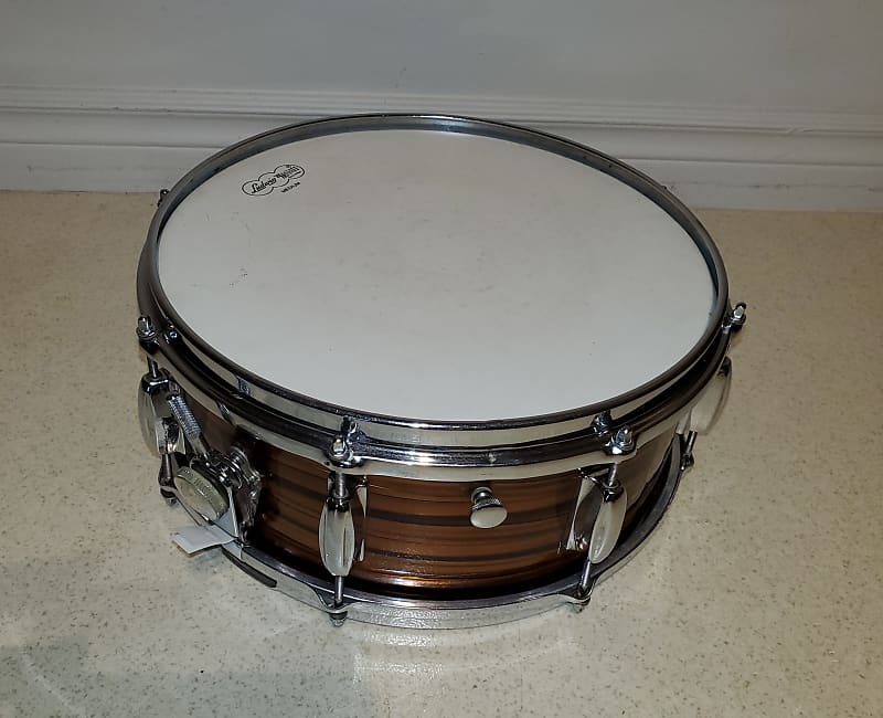 VTG 1960's TIGERS EYE/Root Beer Snare Drum 14"x5.5" - | Reverb