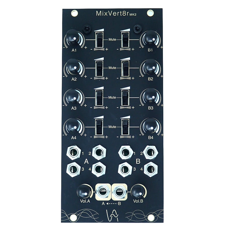 Voicas Mixvert8r Mk2 Mixer Modular Synthesizer Reverb