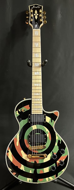 Firefly FFSP Elite LP-Style Electric Guitar Green Camo | Reverb