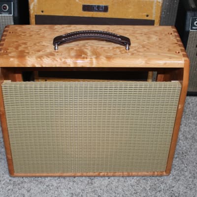Custom Fender Princeton Reverb CABINET in Curly Maple | Reverb