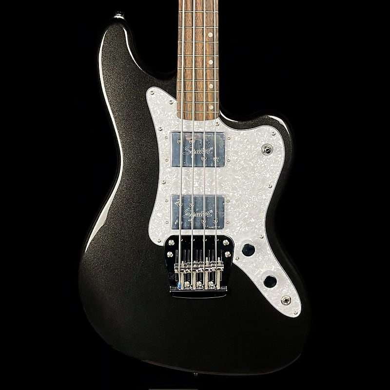 Squier Paranormal Rascal HH Bass IL, Black Metallic W/ | Reverb
