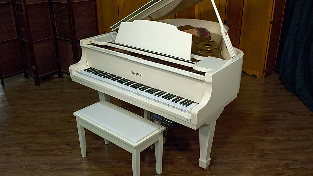 PianoDisc PD-590 Grand Piano - Built 1995 - Ivory Polish | Reverb
