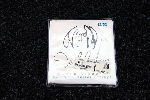 John Lennon Acoustic Guitar Strings 12/52 Gibson SAG-JL12 NOS | Reverb