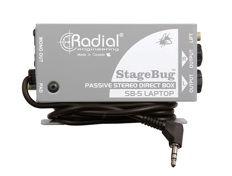 Radial StageBug SB-5 Compact Passive Stereo DI Direct Box for | Reverb