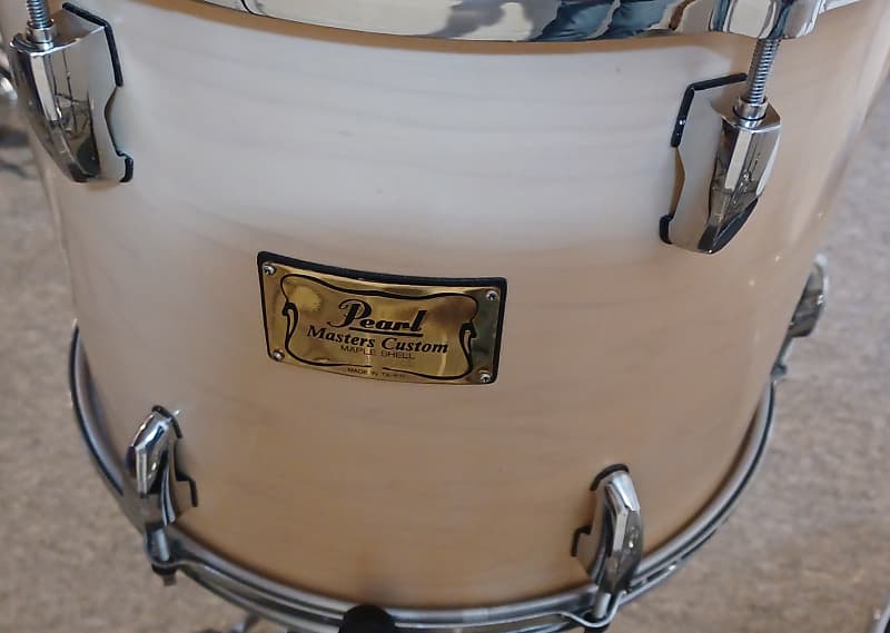 Pearl Masters Custom Maple Tom 13" x 11" 1990s - Natural | Reverb