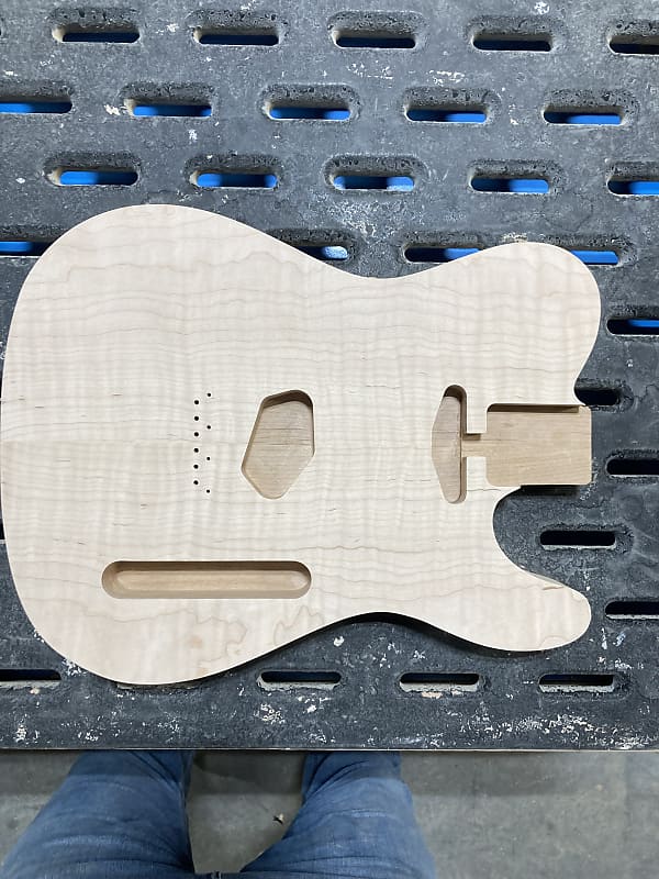 Psykobilly Curly Maple Tele Body Standard T | Reverb