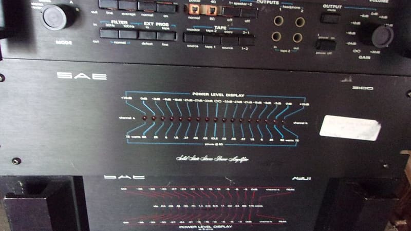 Nice Vintage SAE Solid State Stereo Power Amp model 3100 | Reverb
