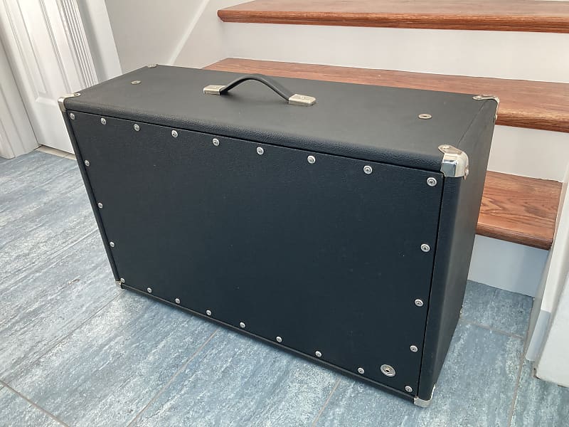 Fender speaker extension cabinet vintage - Black Tolex | Reverb